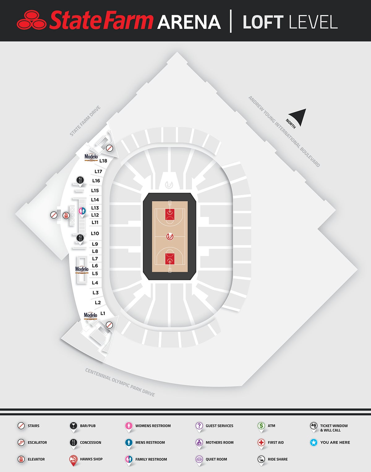 Arena Maps | State Farm Arena