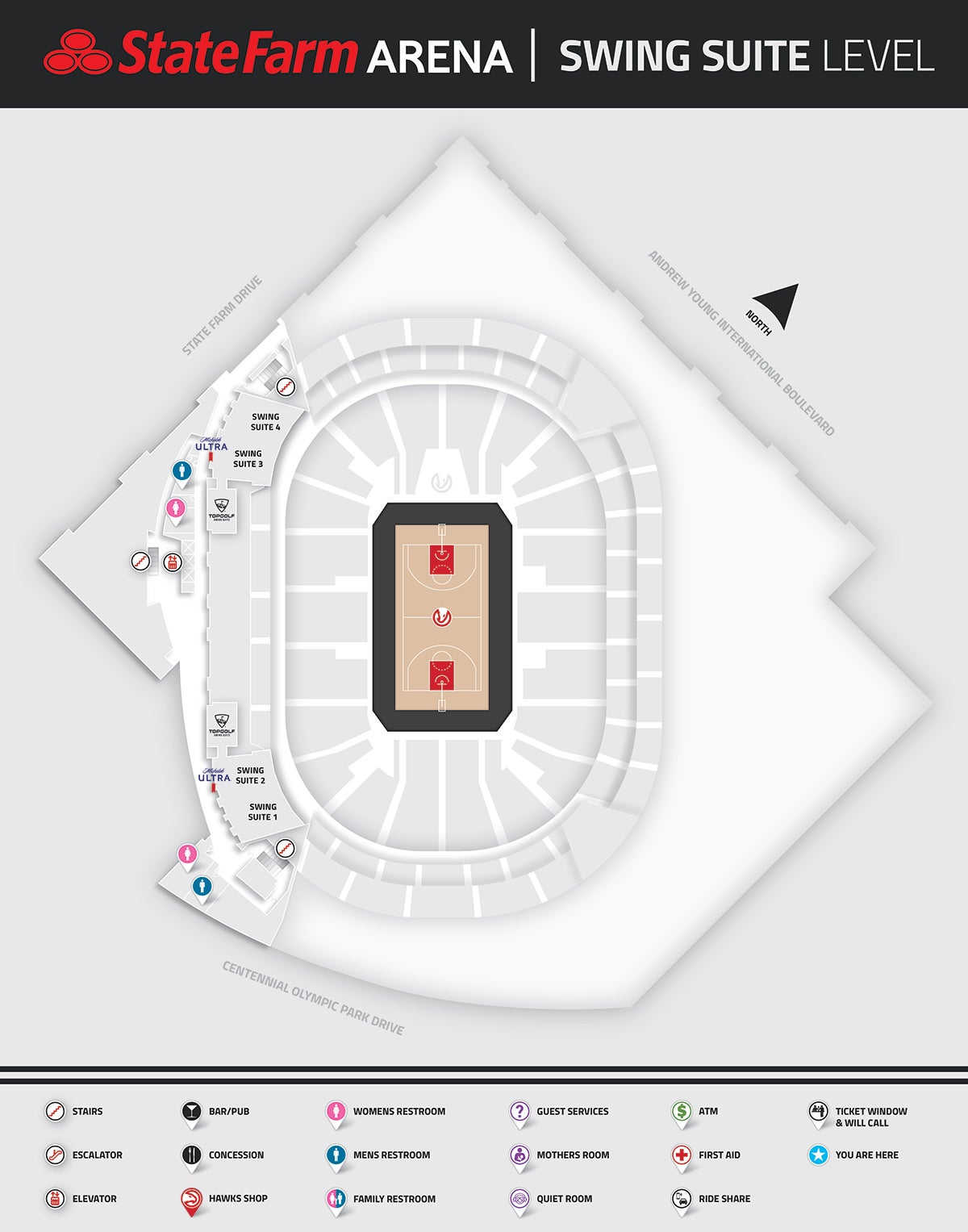 Arena Maps | State Farm Arena