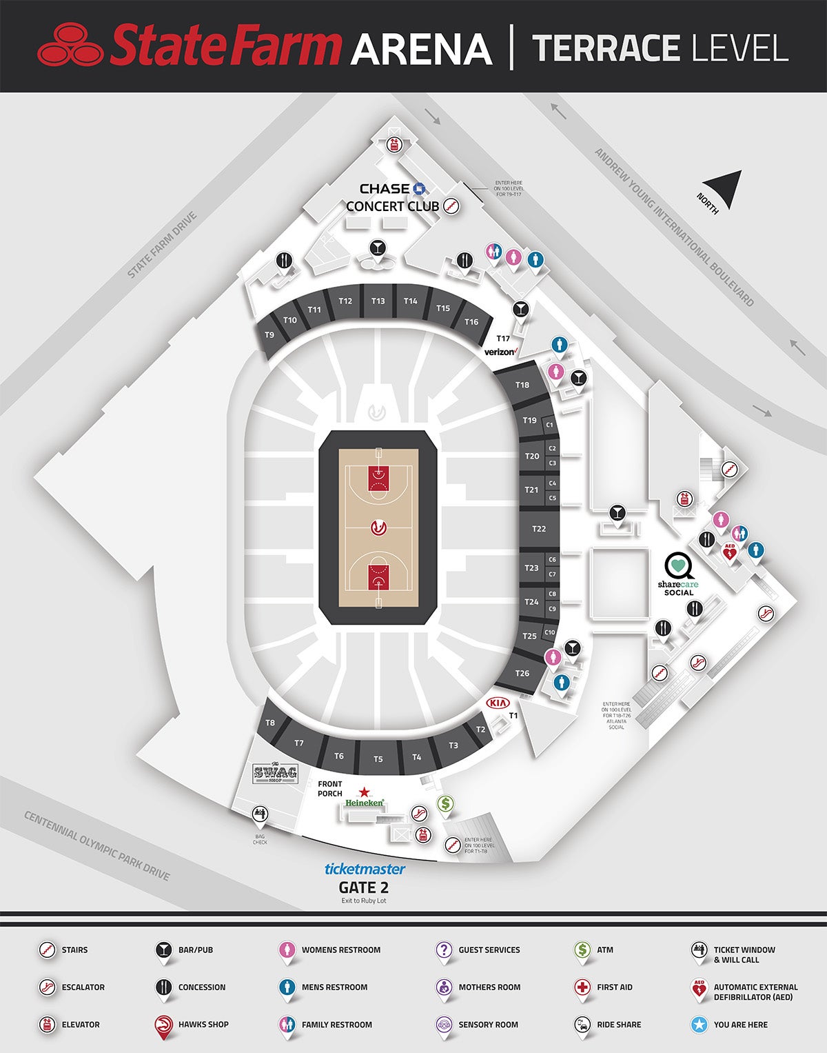 Arena Maps | Navigate Your Experience | State Farm Arena